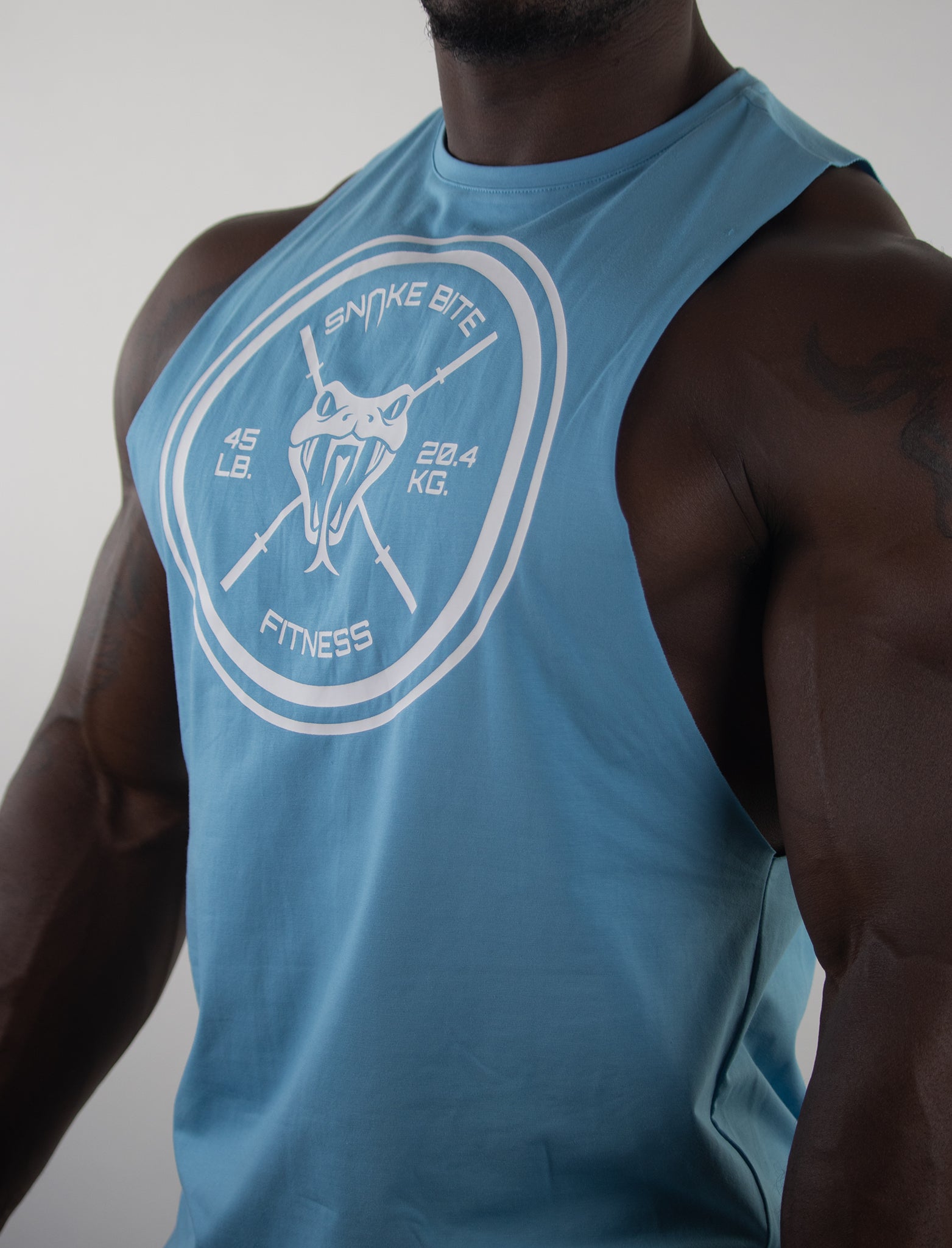 45lb. cut off - aqua – SNAKE BITE FITNESS